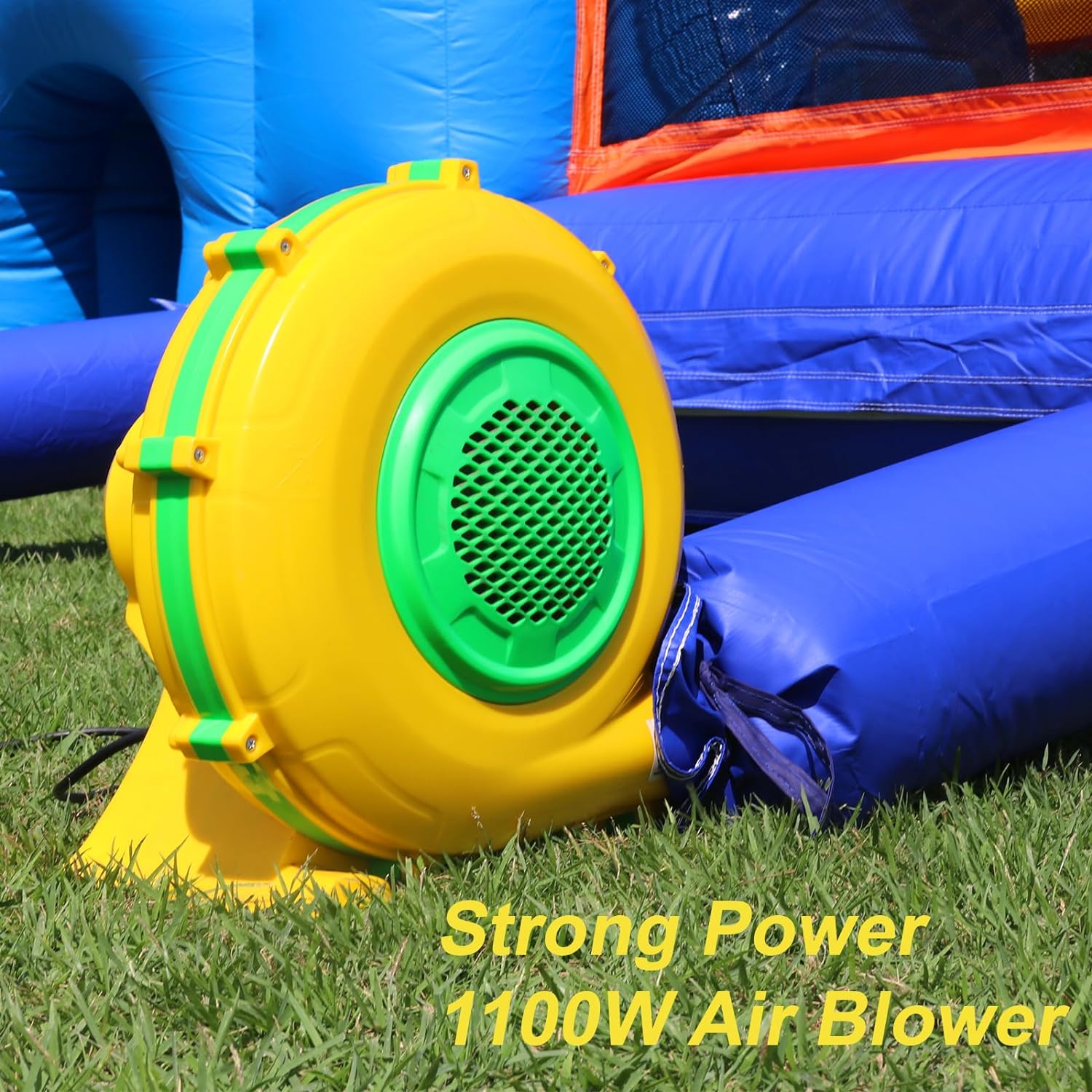 16FT x 12FT Commercial Inflatable Bounce House with Slides Obstacle ...